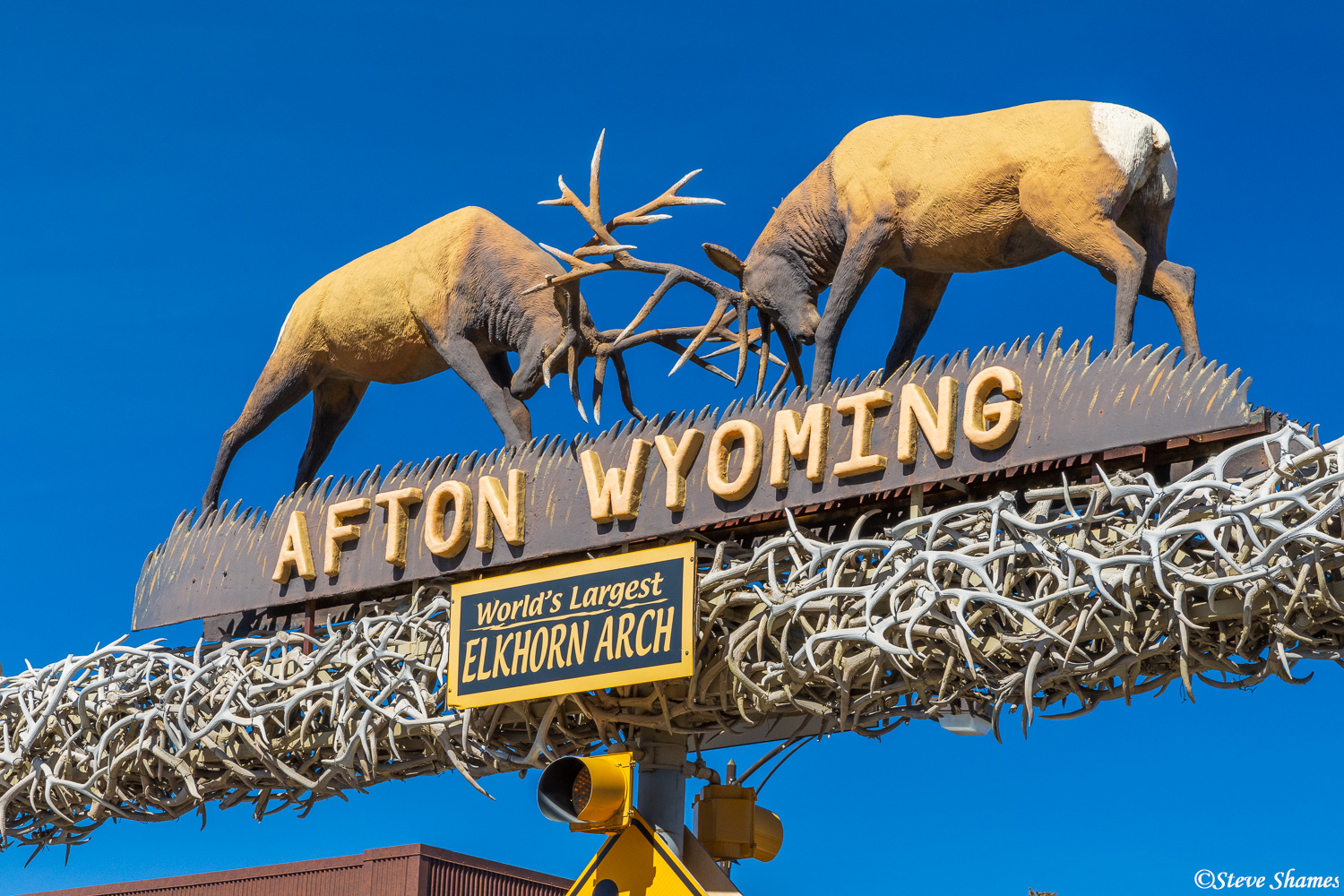 Afton Wyoming Antler Arch | Afton, Wyoming | Steve Shames Photo Gallery